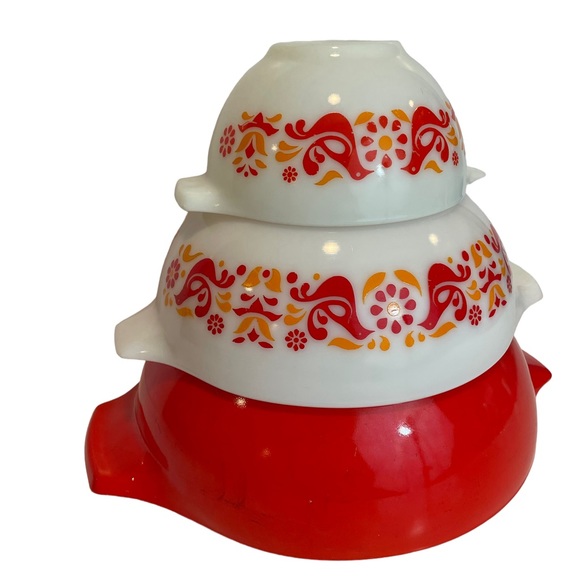 Pyrex | Kitchen | Vintage Pyrex Friendship Cinderella Mixing Bowls Set ...